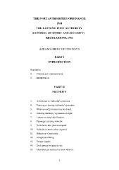 Control of Entry and Security Regulation